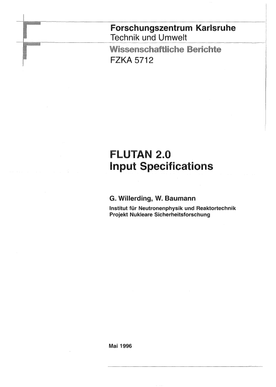 FLUTAN 2.0 input specifications