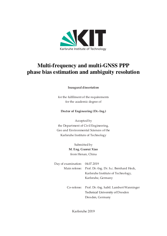 Multi-frequency and multi-GNSS PPP phase bias estimation and a...