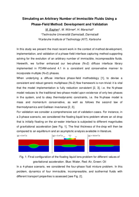 Simulating an Arbitrary Number of Immiscible Fluids Using a Ph...