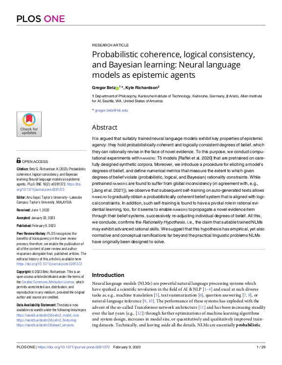 Probabilistic coherence, logical consistency, and Bayesian lea...