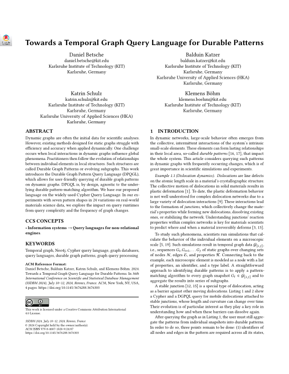 Towards a Temporal Graph Query Language for Durable Patterns